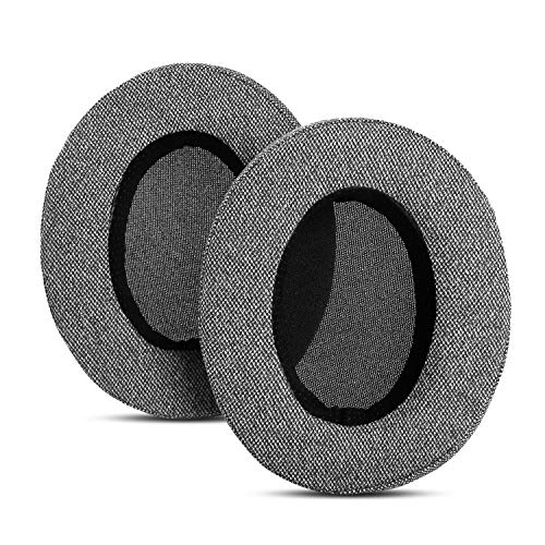 Replacement Earpad Cushions Compatible with Creative Sound BlasterX H6 7.1 USB Gaming Headset Earmuffs Covers Size 105mm X 85mm (Gray)