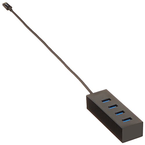 Amazon Basics USB 3.1 Type-C to 4 Ports USB Adapter Hub, Black