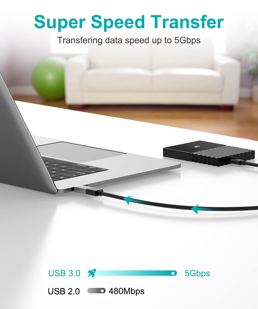7 in 1 USB C HUB+AorZ USB C to USB Adapter(2Pack)