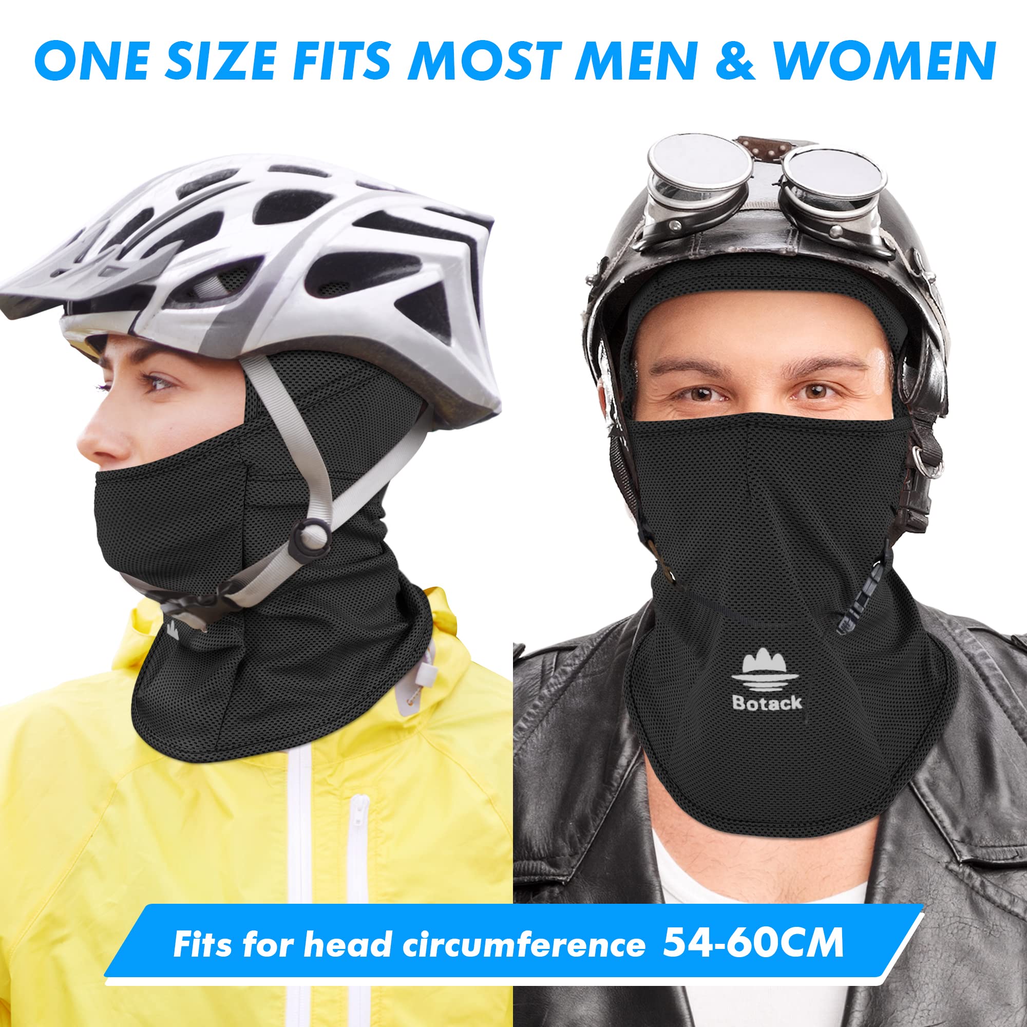 Botack Ski Mask Balaclava Face Mask Sun UV Protection Breathable Full Head Mask for Men Women Cycling