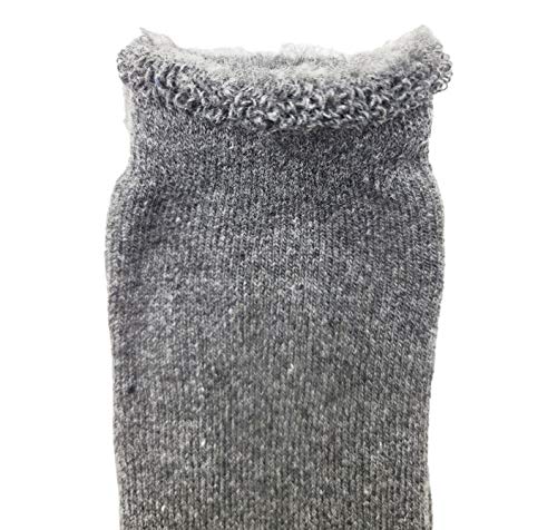 3 Pairs Mens Thermal Socks, Brushed Interior Warm Winter Thick Heavy Duty Cushioned Crew Sock, Bulk Pack (Assorted (Black/Navy/Gray))