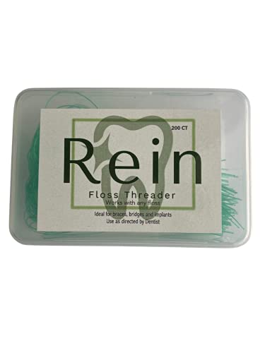 Rein Dental Floss Threader 200 Count - 1 Box