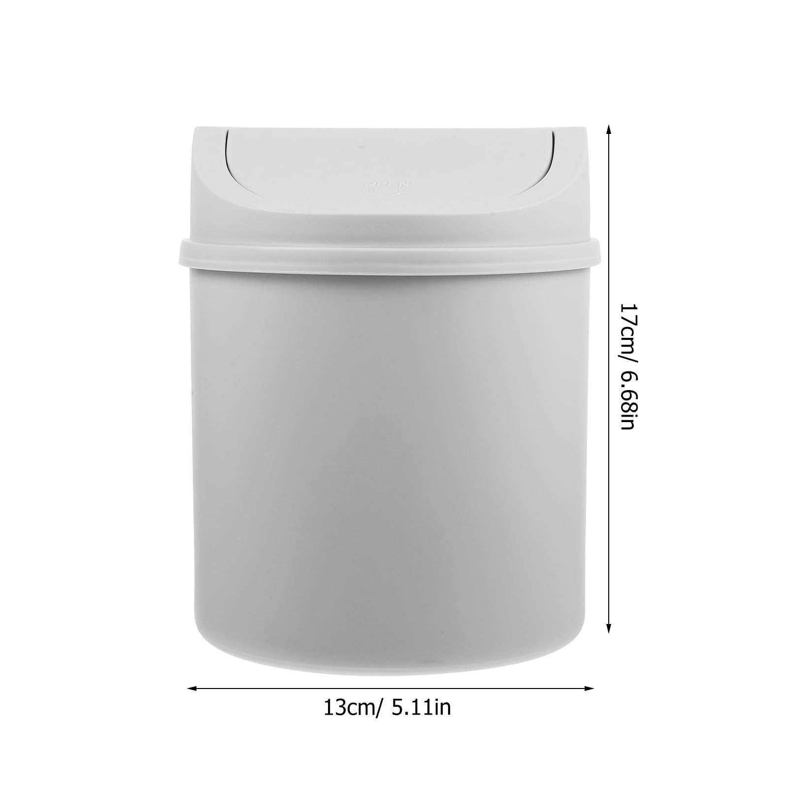 ABOOFAN Mini Table Trash Can Mini Garbage Can Living Room Trash Can Swing Top Bin Office Trash Can Mini Trash Can Waste Basket for Home Mini Desktop Trash Can Garbage Container