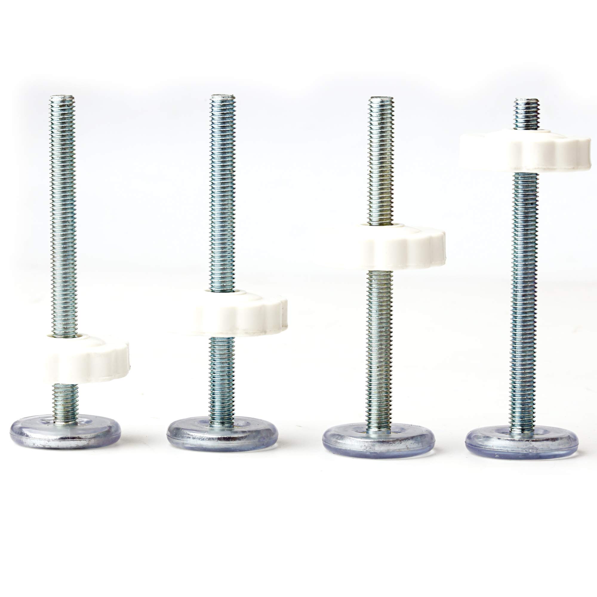 Extra Long Threaded Spindle Rods 8MM for Pressure Mounted Baby Gates, Installation Adapter 8 mm Screws Kit, Walk Thru Child & Pet Gate Accessories Replacement Bolts Wall Mount, Hardware Box 4 Pack M8