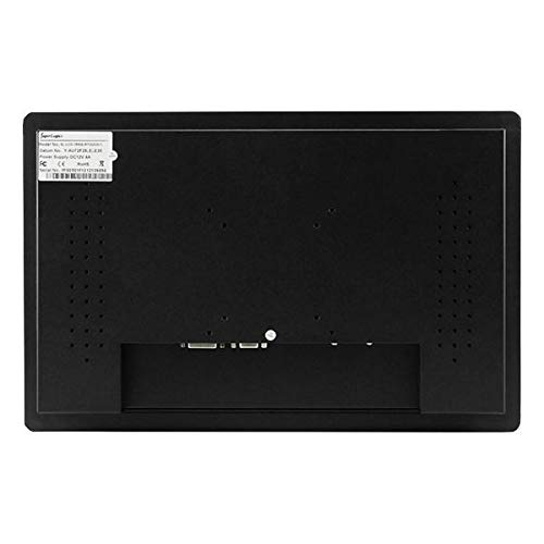 SuperLogics 15.6" LED Monitor with 5-Wire Resistive Touch Screen - 1920 x 1080 Resolution, 250 NITS Brightness, IP65 / NEMA4 Front Panel, Black