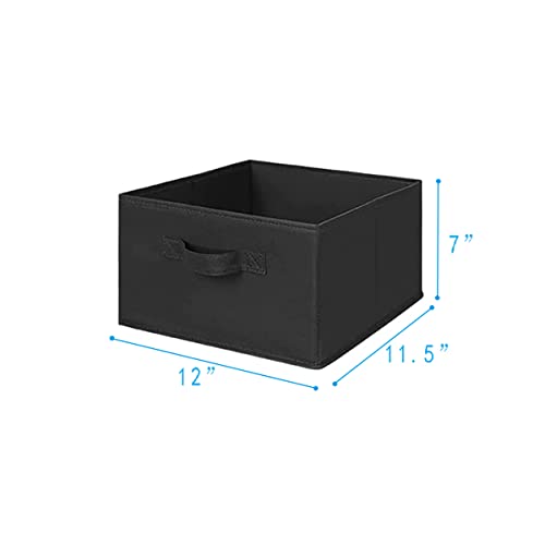 MAX Houser Hanging Shelf Closet Storage Organizer Removable Drawers ,Hanging Storage Organizer Hanging Sweater 2 Sock Underwear Drawers for Closet, Bedroom, Black
