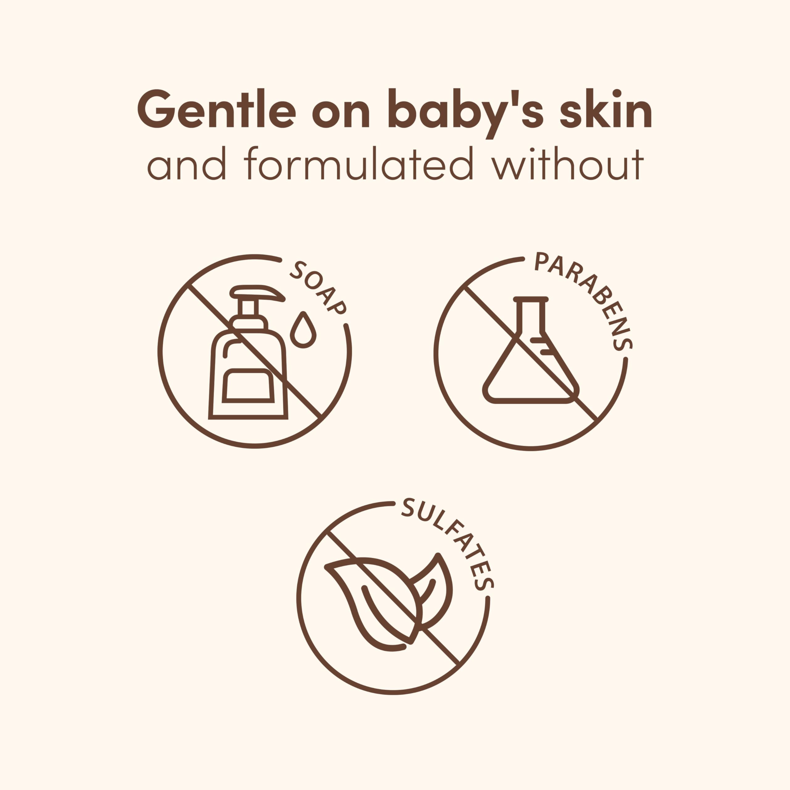 Aveeno Baby Calming Comfort Bath with Relaxing Lavender & Vanilla Scents, Hypoallergenic & Tear-Free Formula, Paraben- & Phthalate-Free, 18 Fl Oz (Pack of 1)