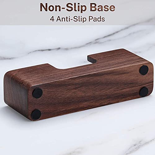 MaxGear Wood Business Cards Holder for Desk Business Card Display Holder Desktop Stand for Office, Tabletop - Rectangle