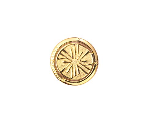 Lilly Pulitzer Cell Phone Gold Metal Stability Tech Ring, Citrus