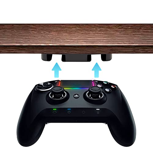 2Pack Controller Table Stand for PS5 PS4 Controller Controller Desk Mount PS5 Controller Holder Under Desk Mount for Playstation 5 Playstation 4 Controller Holder Table Organize and Desk Management
