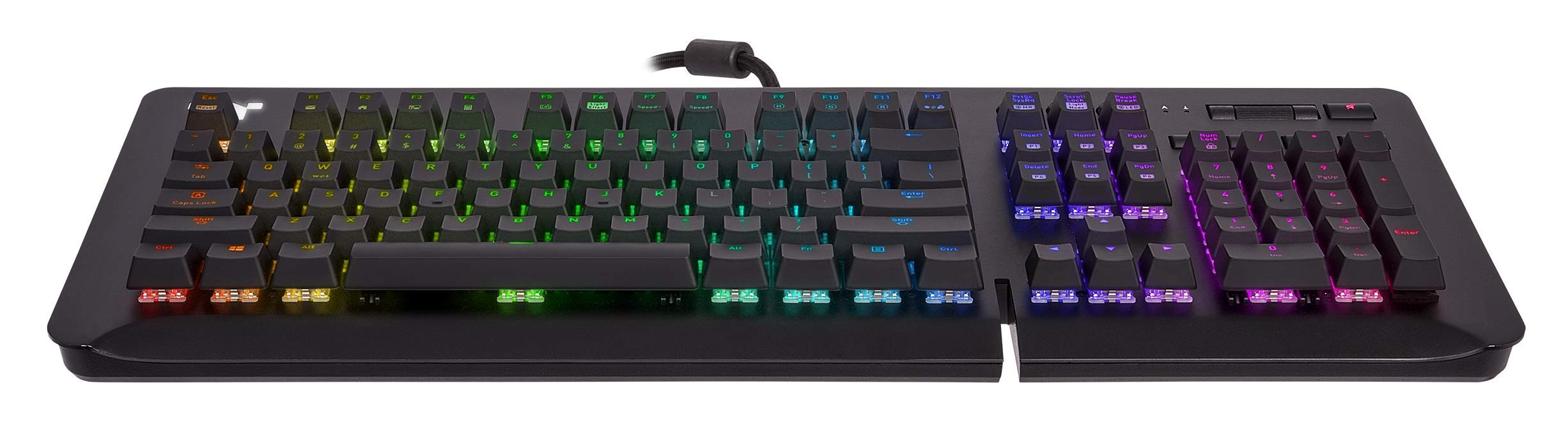 Thermaltake Level 20 GT RGB Mechanical Gaming Keyboard, Razer Green Switches, 16.8M Color RGB, Razer Chroma Compatible - GKB-LVG-RGBRUS-01