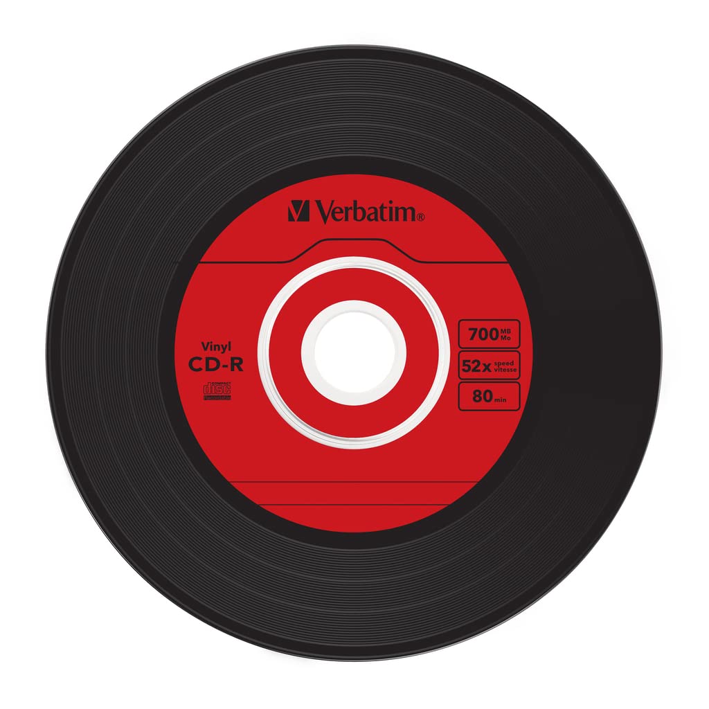 Verbatim 43426 52x Vinyl CD-R - Slim Case 10 Pack