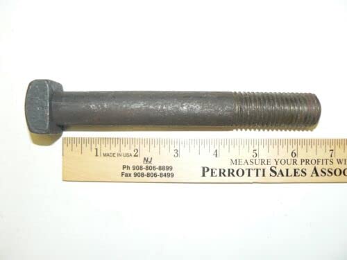 7/8"-9 x 6 1/2" Square Head Machine Bolts - Plain Steel Finish - Lot of 5 Pcs. HQ