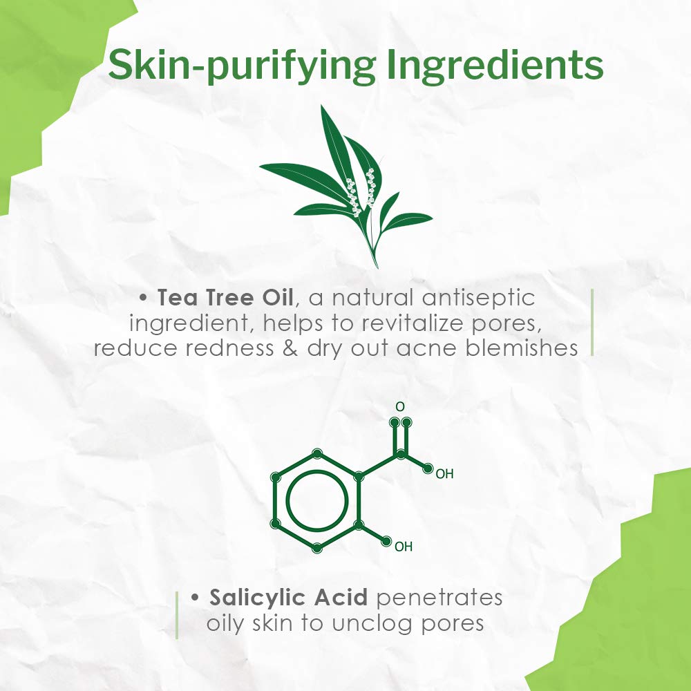 Bye Bye Blemish Tea Tree Drying Lotion, with Tea Tree Oil & Salicylic Acid, Fast-acting Formula, Dries Blemishes, Purifies Skin, 1 fl oz, 1-Pack