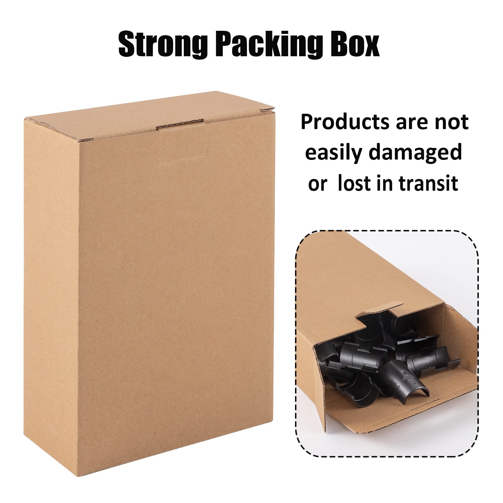 24 Pcs Wire Shelving Shelf Lock Clips for 1'' Post - 12 Pairs of Shelving Sleeves Replacements for Wire Shelving System Plastic Accessories Parts