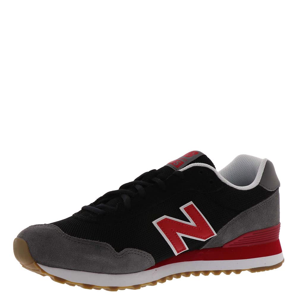 New Balance Men's 515 V3 Sneaker, Black/Team Red, 9
