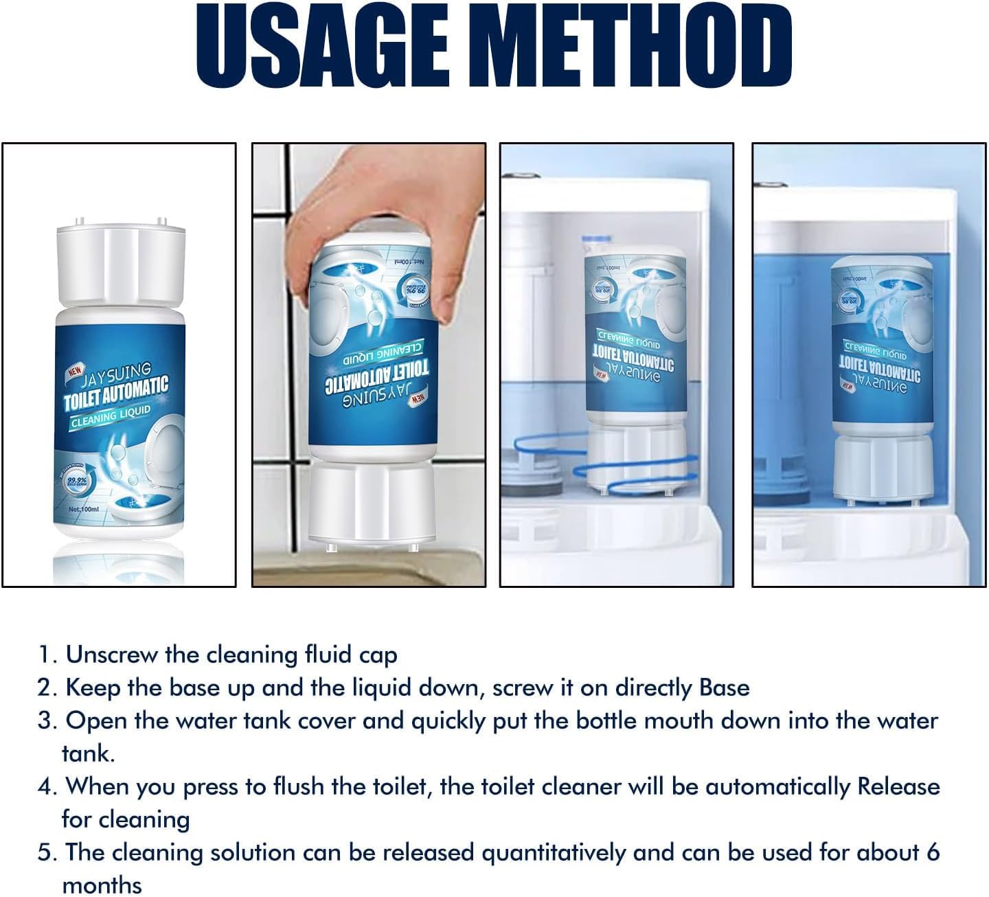 2 Pcs Splash Foam Toilet Cleaner,Splash Toilet Cleaner,Toilet Active Oxygen Agent,Multifunction Powerful Pipe Dredging Agent for Cleaning Toilet Drains