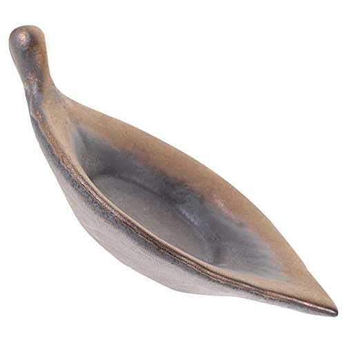 Abaodam Home Sushi Snack Food Japanese Fast Leaf Restaurant for Bowl Dish Creative Vintage Coaster Decorative Sashimi Tray Dinner Platter Ceramic Fruit Plate Appetizer Shaped Serving