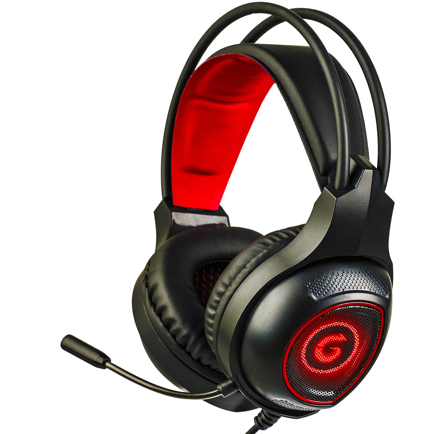 2021 PS5 Gaming Headset with 7.1 Surround Sound, Mute Microphone and RGB LED Light, Compatible with PC, Xbox One, PS5, PS4, Nintendo Switch, Mac, (RED)