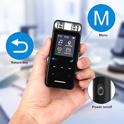 72GB Digital Voice Recorder Voice Activated Recorder with Playback - Upgraded Small Tape Recorder for Lectures, Meetings, Interviews, Mini Audio Recorder USB Charge, MP3