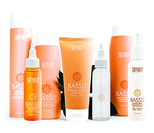 Surface Hair Bassu Moisture Mist Leave-In Conditioner to Moisturize Hair, Add Shine and Nourish, 5.07 Fl Oz