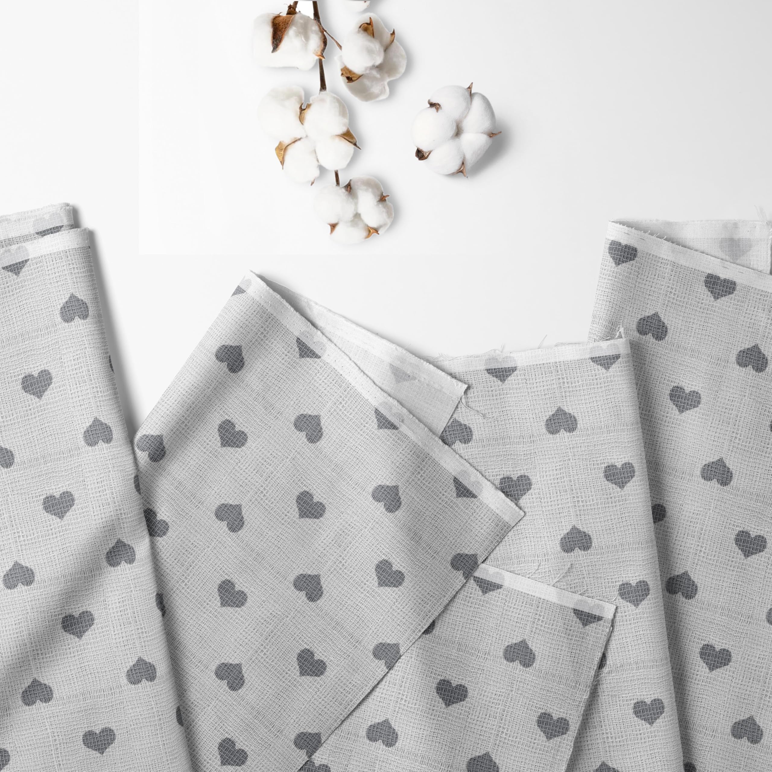 Bacati - 2 Pack Love/Aztec/Arrows/Hearts Silky Soft Breathable 100% Cotton Muslin Baby Crib Fitted Sheets - Fits Standard 28 x 52 x 5 Crib & Toddler Mattresses (Hearts, Grey)