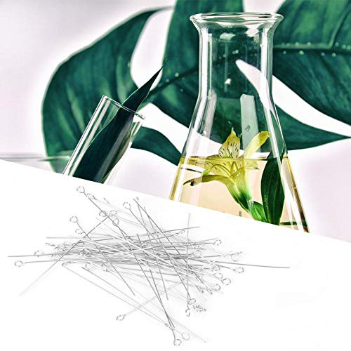 50PCS Reusable Inoculating Loop Holders Nichrome Needle Tips Inoculation for Laboratory Classroom, or Science Fair Project (2mm)
