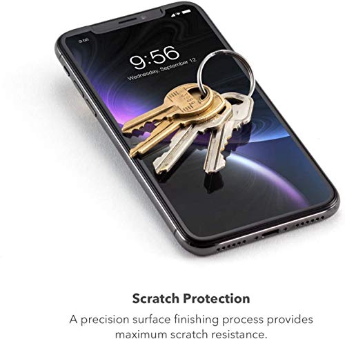 ZAGG InvisibleShield Glass+ Screen Protector β HD Tempered Glass for iPhone XS/X β Impact & Scratch Protection - Easy to Apply Tools Included - 2 PACK