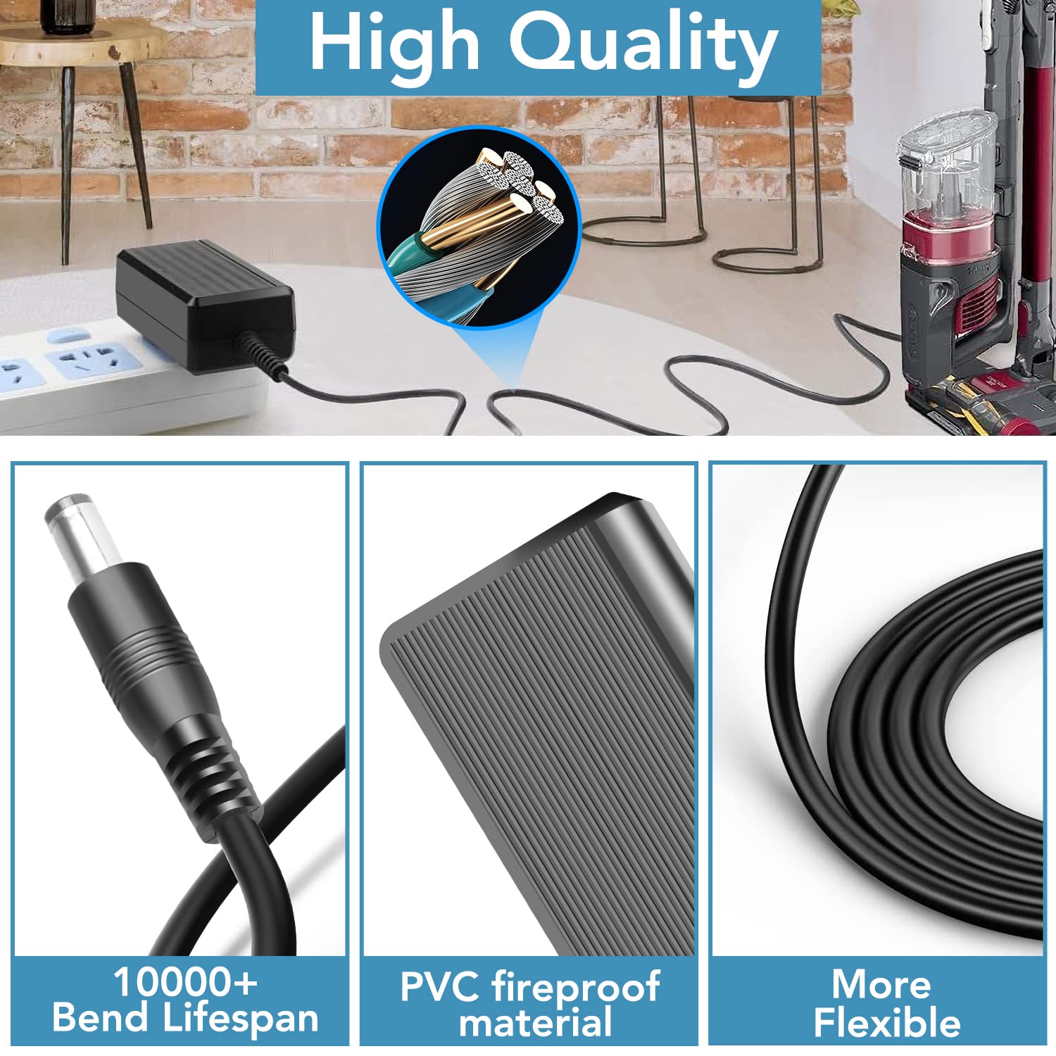 15V Universal Adapter for Theragun Mini G4, Theragun Prime, Mini-PKG-US Mini-PKG-AU Brookstone Shiatsu Massager, Car Jump Starter, Car Booster, Litter Robot, Compatible with AIMTOM SPS-155 Power Cord