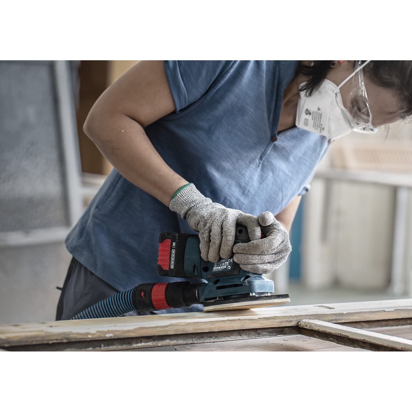 Bosch Professional 50x Expert C470 Sandpaper (for Hardwood, Paint on Wood, 93x186 mm, Grit 60, Accessories Orbital Sander)