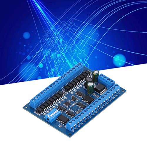 16 Input 16 Output Expansion Board, Power Supply Control Module Less Interference Compact Size DIN35 and C45 Rail Mount for Smart Home for Surveillance System(Single board)