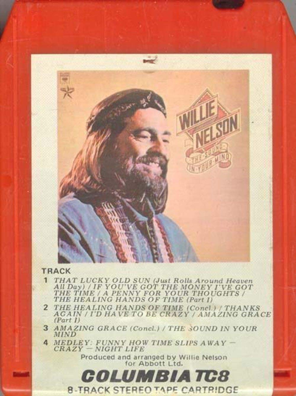 WILLIE NELSON: The Sound in Your Mind -34912 8 Track Tape