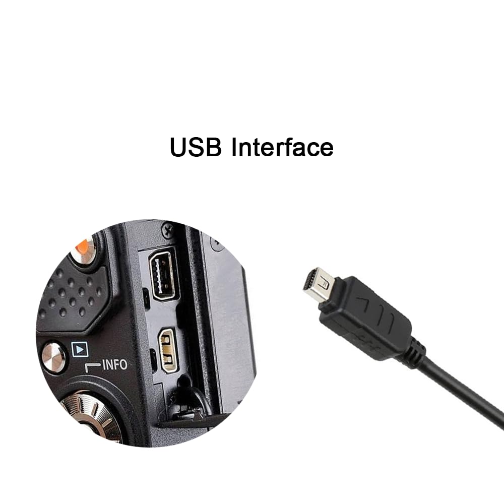 USB Camera Data/Charge Cable Cord Replacement CB-USB5/USB6/USB8 Battery Charger for Olympus TG Series TG 830 TG860 TG-2, TG-310, TG-320, TG-610,
C-170 C-180 C-480 C-500,Pen-E Series,Traveller Series
