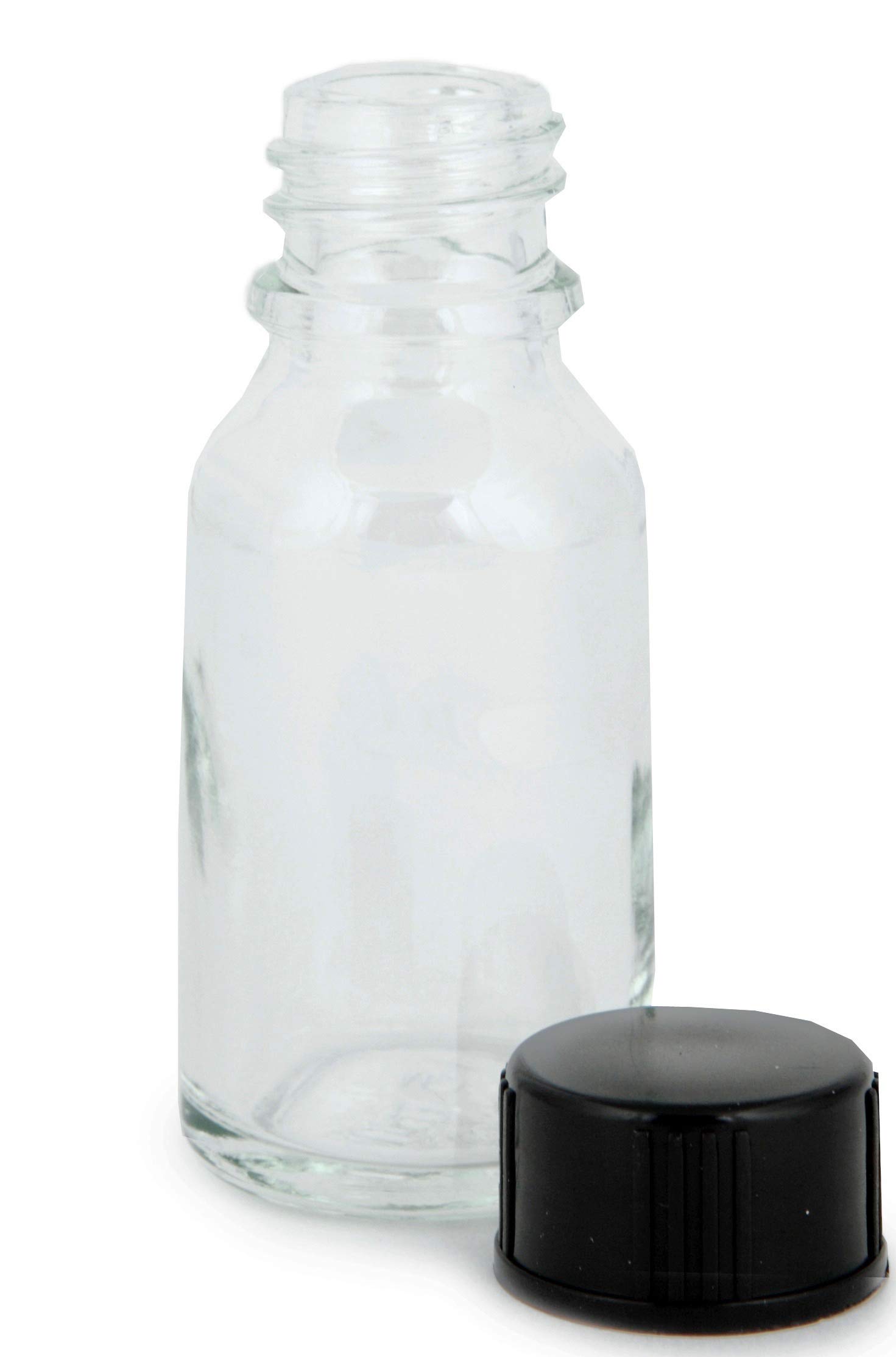 Vivaplex, 24, Clear, 15 ml Glass Bottles, with Lids