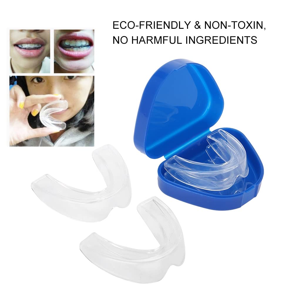 4 pcs Nighttime Teeth Grinding Guards - Breathable Silicone Mouthguards for Adults and Children, Protect Teeth Against Grinding During Sleep and Outdoor Activities