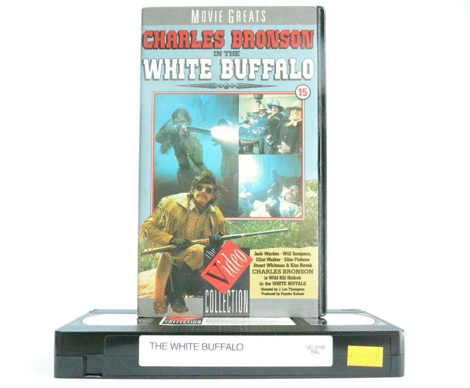 White Buffalo (1977) Western - Early-Cert - Charles Bronson/Kim Novak - Pal VHS