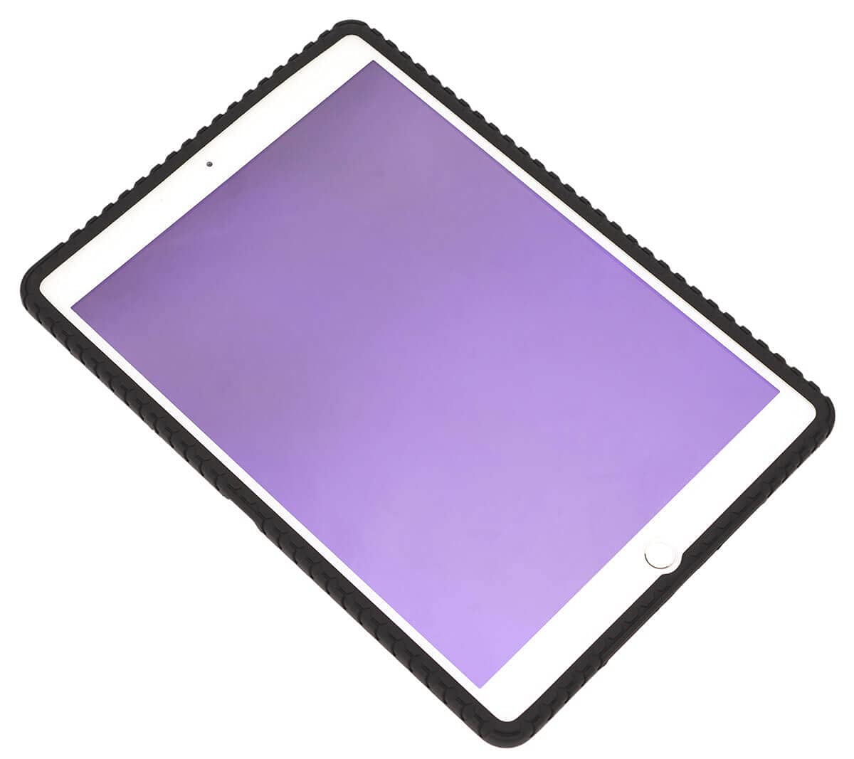 Veamor 10.2 in Silicone Back Case Cover, Anti Slip Rubber Protective Skin Soft Bumper for Apple iPad 9th (2021)/8th (2020)/7th (2019) Gen, Kids Friendly/Lightweight/Ultra Slim/Shockproof (Black)