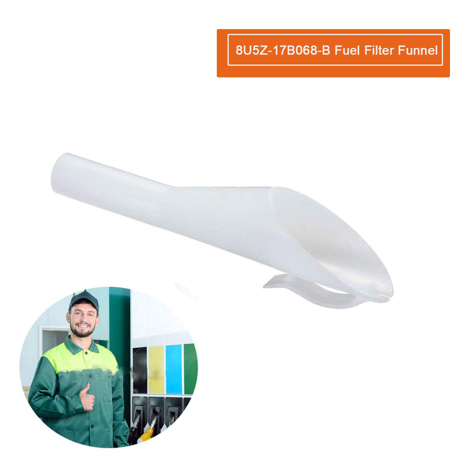 ๐ฎ๐ฌ๐ฎ4 ๐๐๐๐๐ผ๐ฟ 8U5Z17B068B Fuel Filter Funnel Tube for Compatible with Focus Mercury Lincoln, 8U5A17B068AD 8U5Z17B068A Fuel Filling Tank Supply Gas Cap Funnel Tube White Spout