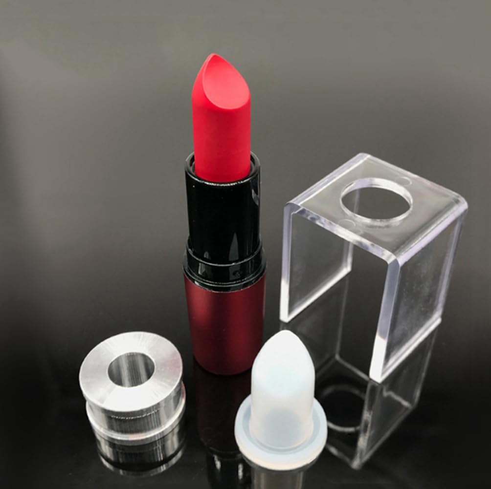 3 Set DIY Lipstick Mold Set Silicone Lipstick Making Mould Lip Balm Maker Cosmetic DIY Mold for 12.1mm Lipstick Tube