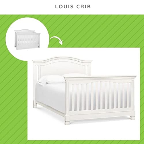 CC KITS Full-Size Conversion Kit Bed Rails for Million Dollar Baby Ashbury, Durham, Etienne, Foothill, Louis & Wembley Cribs (White)