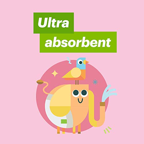 Baby Diapers, Size 4 (22-37 lbs) 160 Count- Babyganics Ultra Absorbent, Unscented, Made without Chlorine, Latex