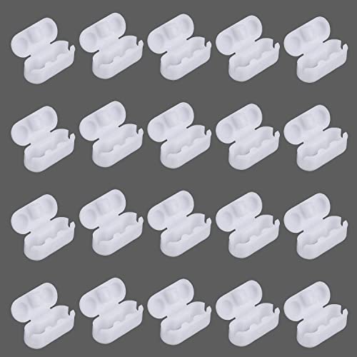 20 Pack Replacement Vertical Roman Roller Blind Ball Chain Cord Connector Clips (Plastic A)