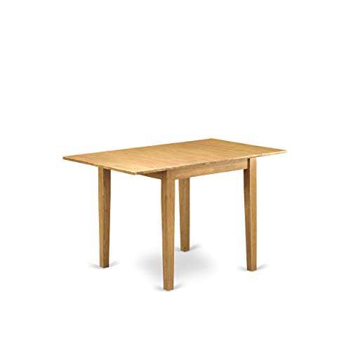East West Furniture NOBO5-OAK-W Dining Set, 5-Piece