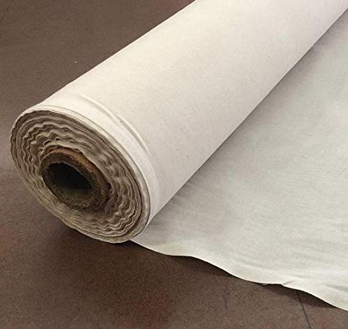 Natural 100% Cotton Muslin Fabric/Textile Unbleached - Draping Fabric - by The Yard (60in. Wide)