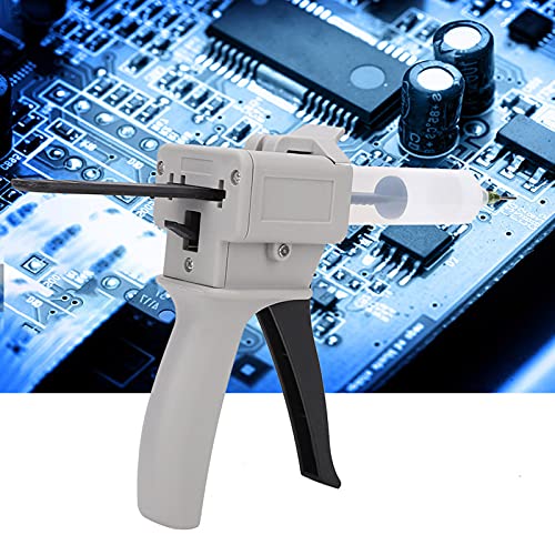 30ml Dispenser Glue Gun, Manual Dispenser Glue Gun Plastic Manual Single Tube Handle Tool for Pressing Squeezing (1)