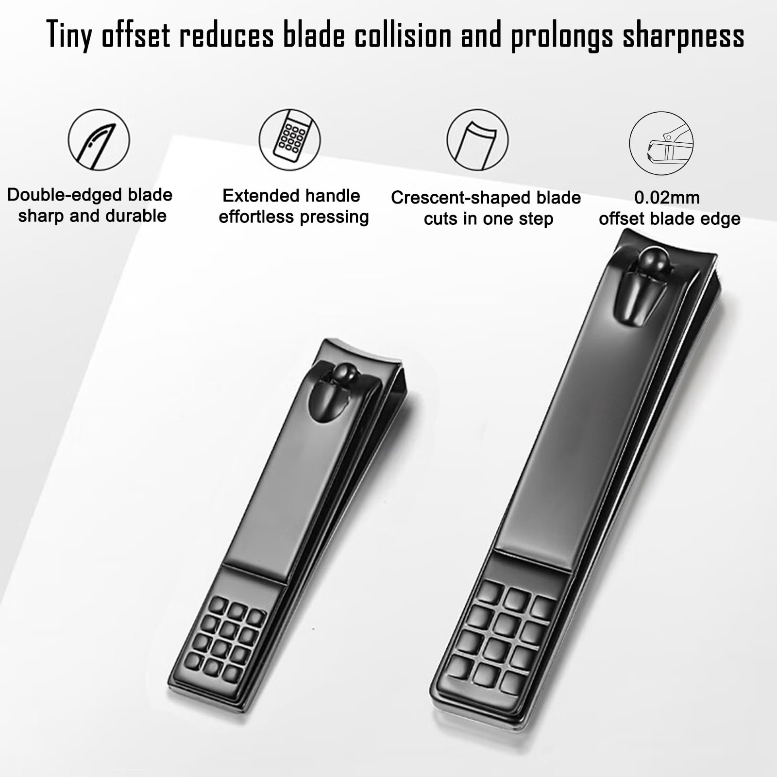 2023-Nail Clippers Set, Ultra Sharp Sturdy Fingernail and Toenail Clipper Cutters