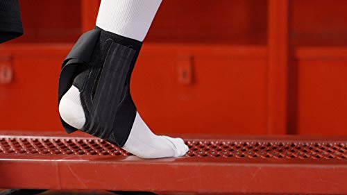 McDavid Phantom Lace-Free Ankle Brace, Lightweight Design, Advanced Strapping & Flex-Support Stirrup Stays For Cleats, Men and Women