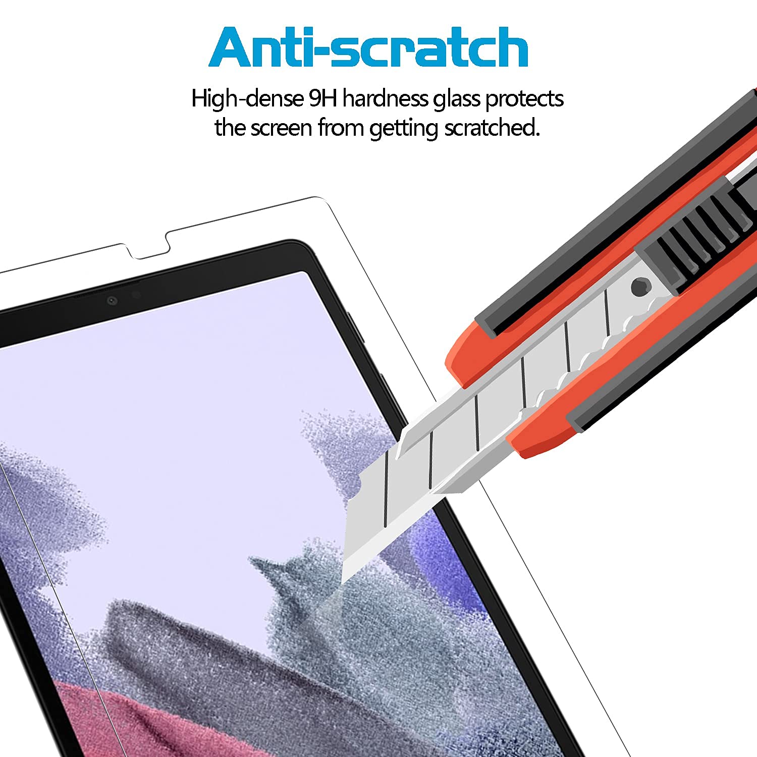 XunyLyee 2-Pack, Screen Protector for Samsung Galaxy Tab A7 Lite 8.7 inch Bubble Free Tempered Glass Film