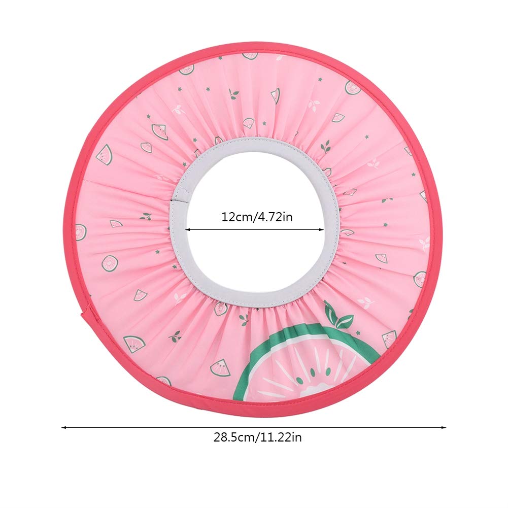 Baby Shower Cap, Baby Kids Shampoo Cap Waterproof Cloth Kids Bathing Shower Cap Bathing Protection Hat(Pink)