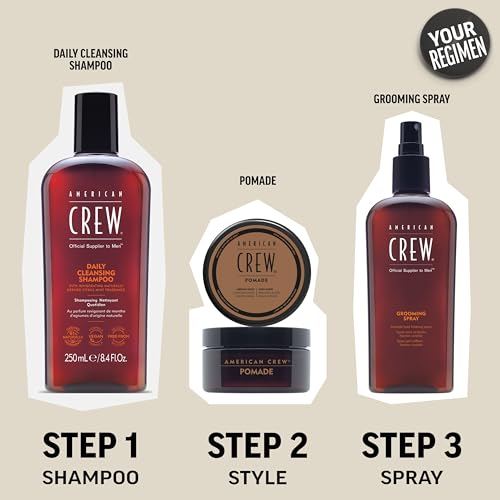 American Crew Men's Hair Gel, Firm Hold, Non-Flaking Styling Gel, 13.1 Fl Oz